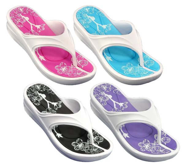Wholesale Women's Slippers Ladies Mix Assorted Colors Sizes Flip Flops ...